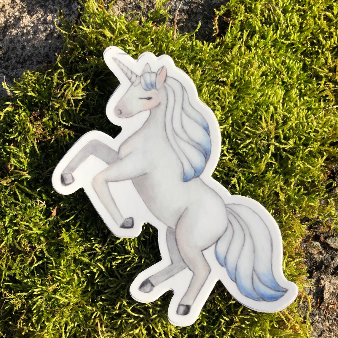 Unicorn Sticker Waterproof Matte Vinyl Sticker - Etsy