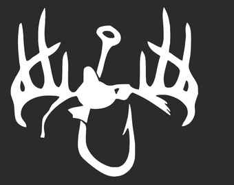 Deer Duck Fish Decal | Etsy