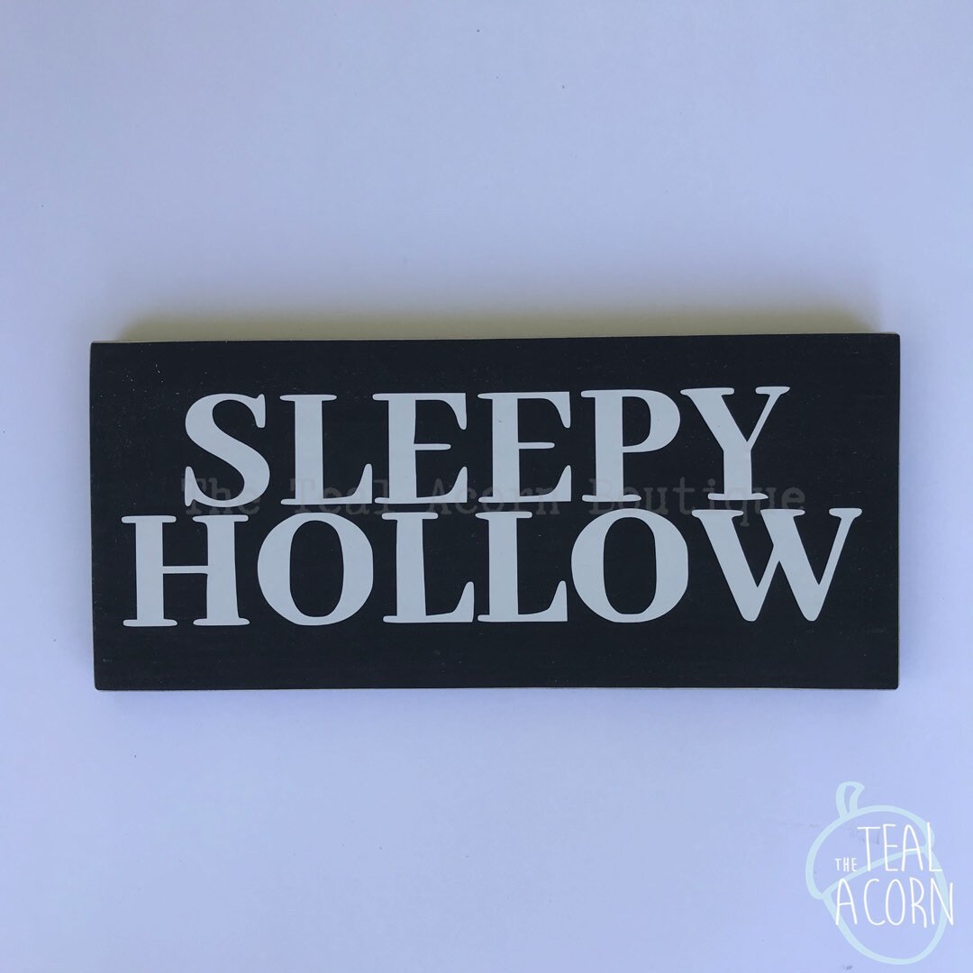 Halloween Themed Town Sign Sleepy Hollow - Etsy