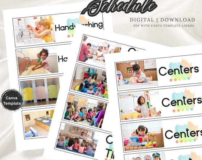 Preschool Visual Schedule - Kindergarten Visual Schedule Icons - Back ...