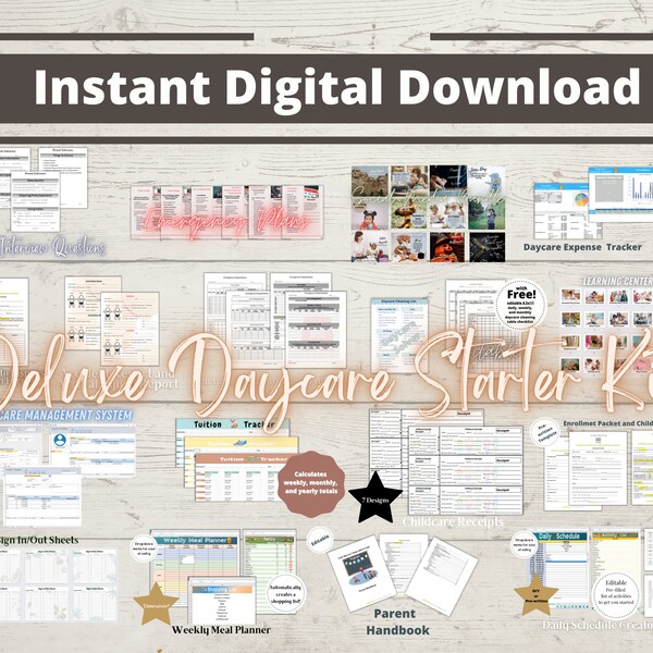 Daycare Starter Kit - Etsy
