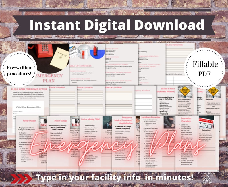 Emergency Plan Emergency Preparedness Emergency Procedure Great for ...