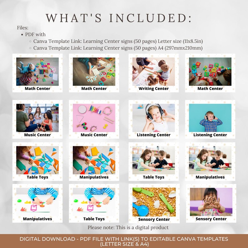 Daycare Center Signs| Learning Center Signs| Play Center Signs| Great ...