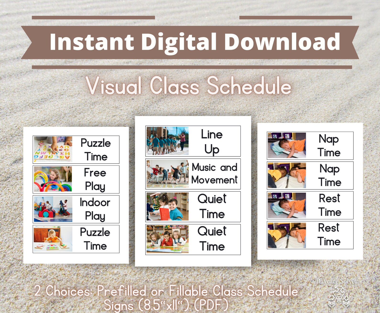 Visual Schedule Classroom Routine Real Photos Schedule Daily Schedule ...