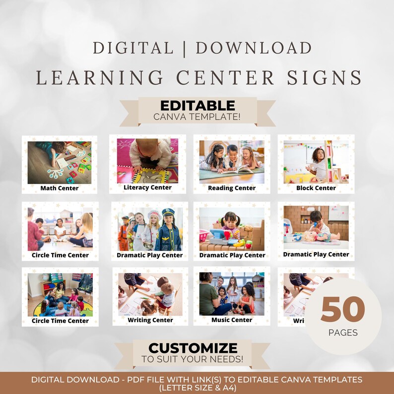 Daycare Center Signs| Learning Center Signs| Play Center Signs| Great ...