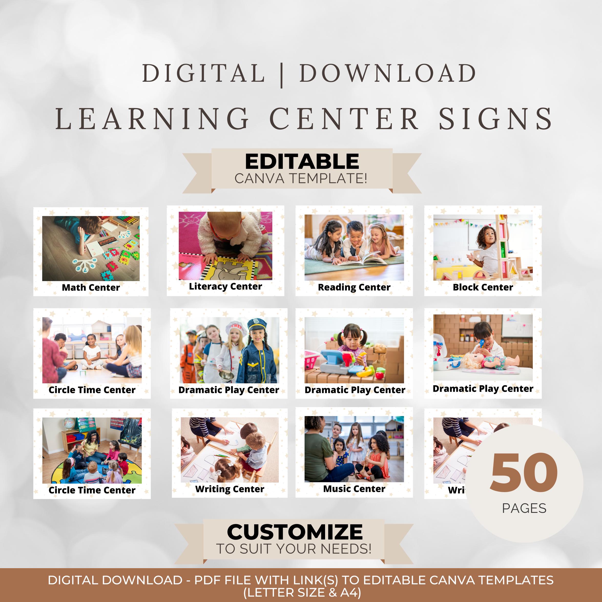 Daycare Center Signs| Learning Center Signs| Play Center Signs| Great ...