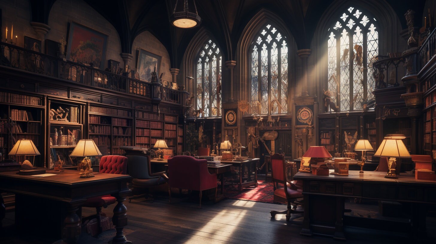 Wizard Common Room Virtual Background Bundle | Work From Home | Png ...