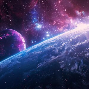 Space Galaxy Professional Virtual Background Bundle | Work From Home ...