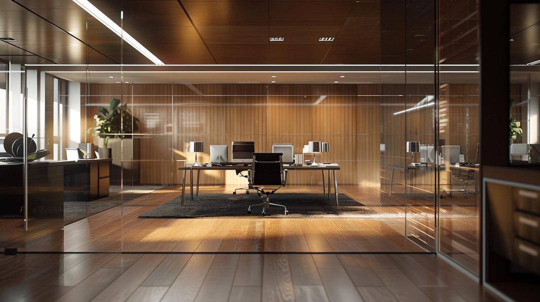 Spacious Office Environment Professional Virtual Background Bundle ...