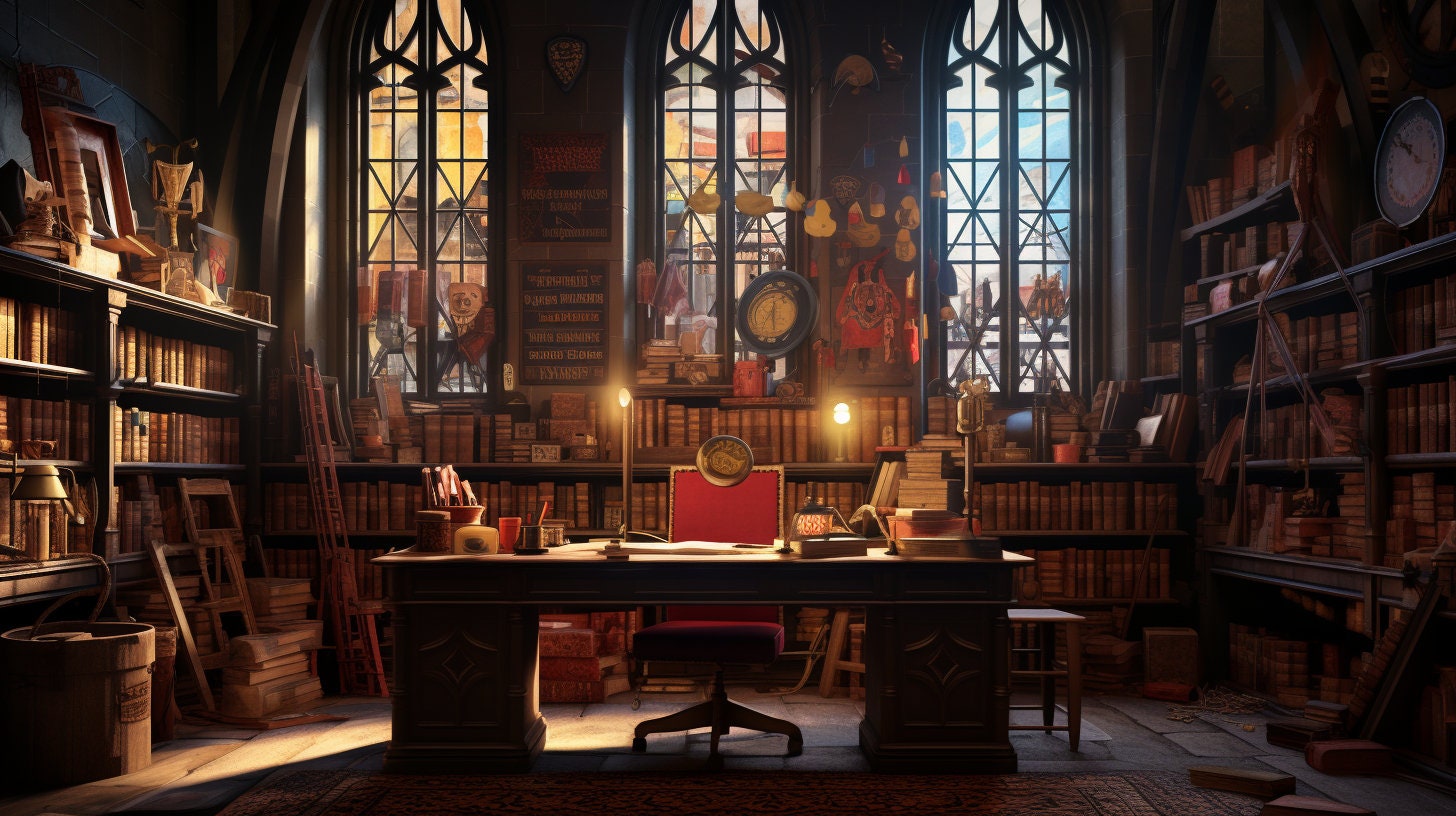 Wizard Common Room Virtual Background Bundle | Work From Home | Png ...