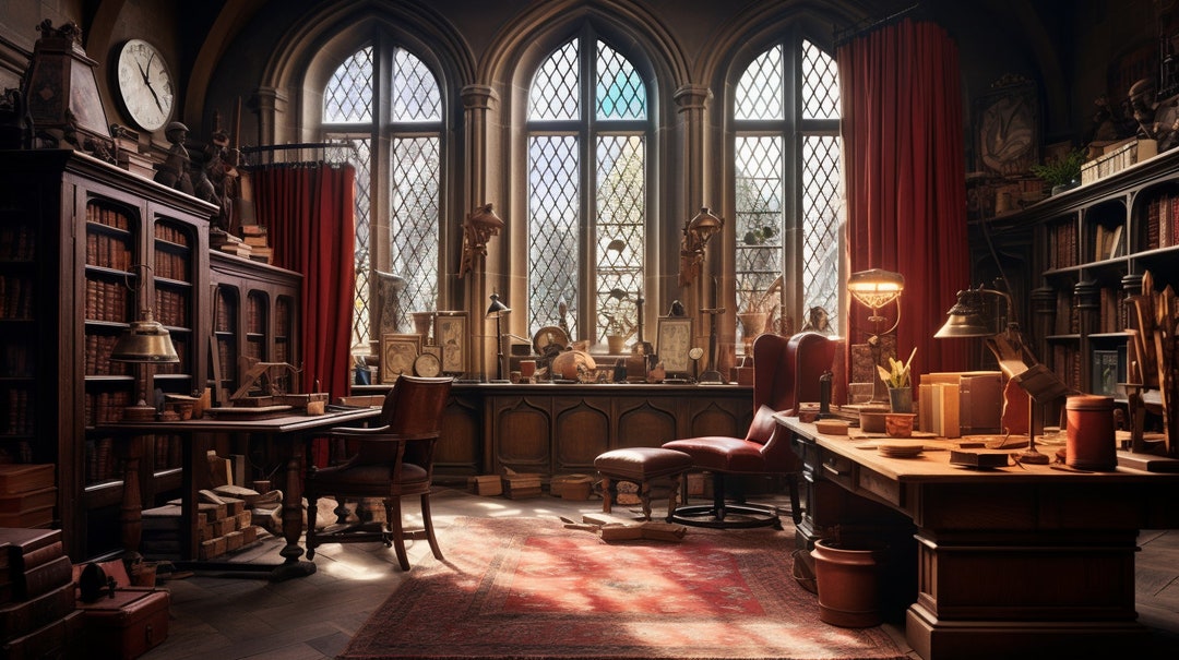 Wizard Common Room Virtual Background Bundle | Work From Home | Png ...