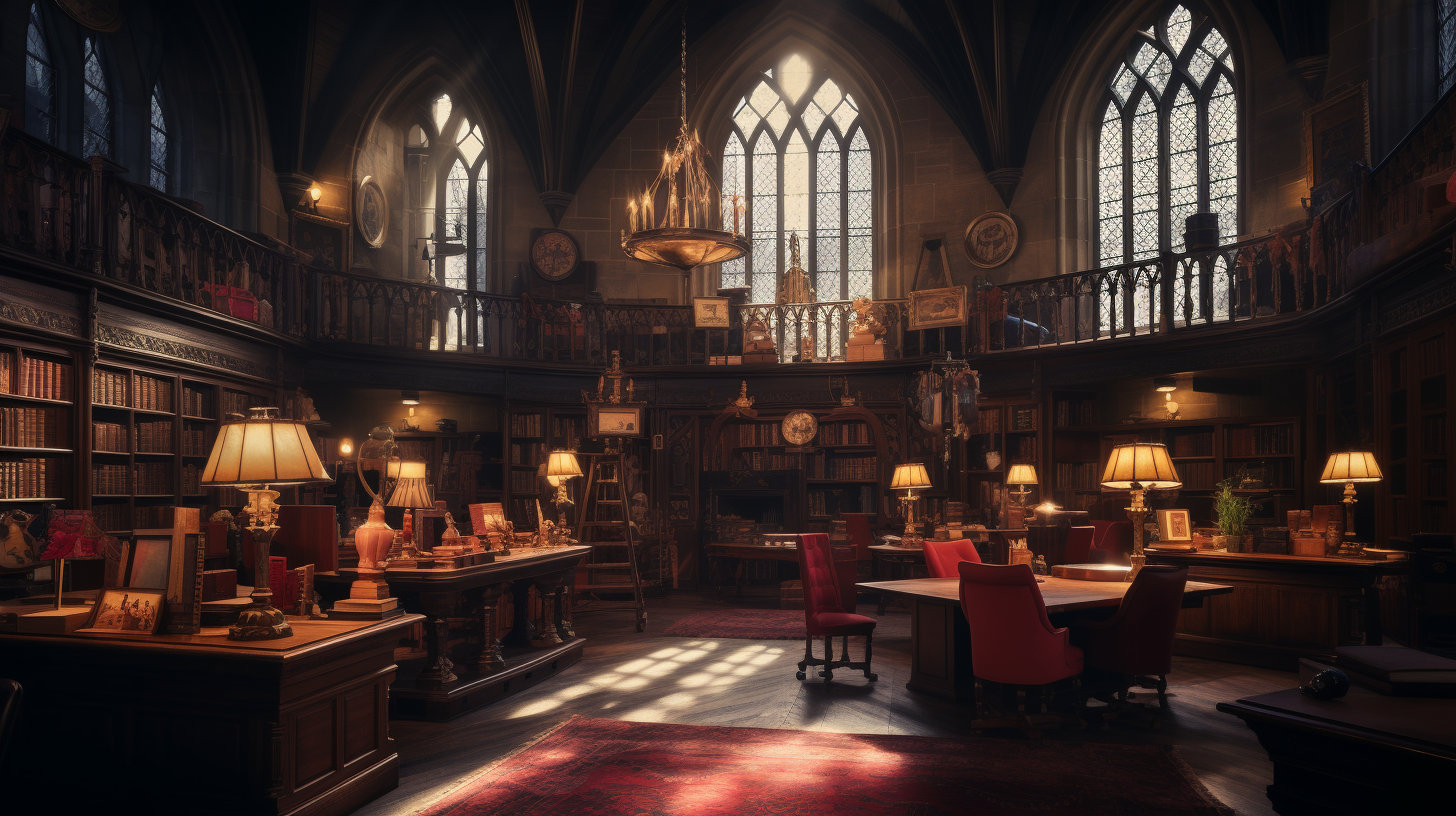 Wizard Common Room Virtual Background Bundle Work From Home Png 16X9 ...