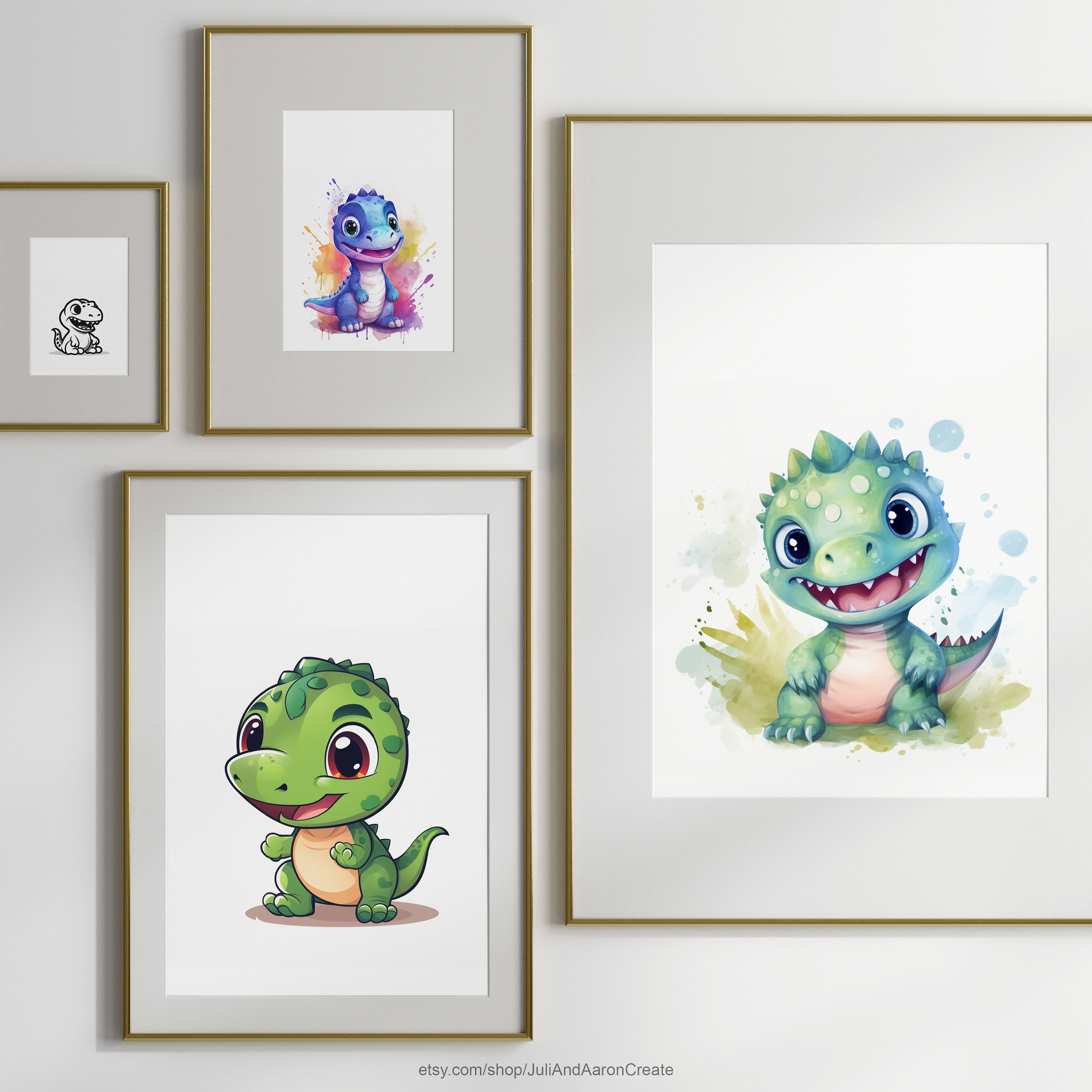 Baby Tyrannosaurus Rex SVG and PNG Set | Adorable Nursery Decor | 1x1 ...