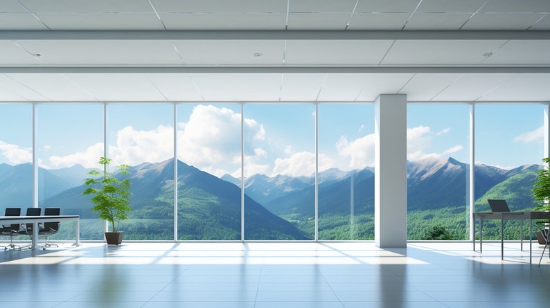 Spacious Luxury Office Mountain View Professional Virtual Background ...
