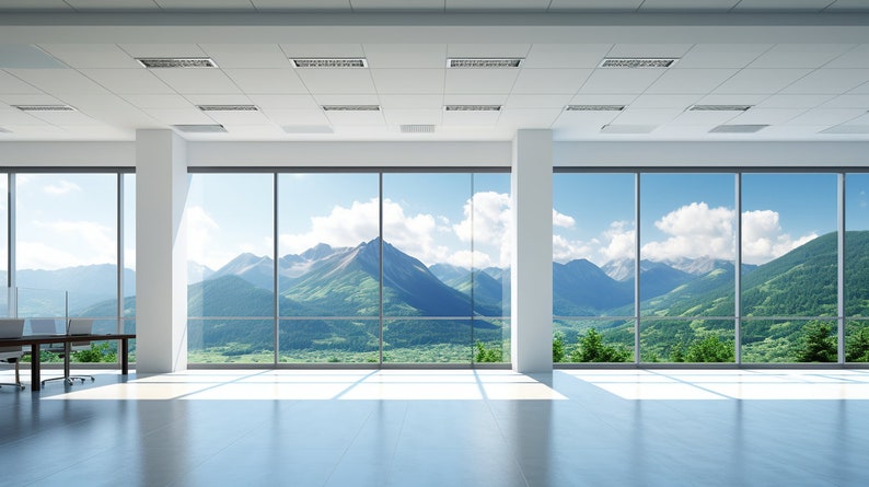 Spacious Luxury Office Mountain View Professional Virtual Background ...