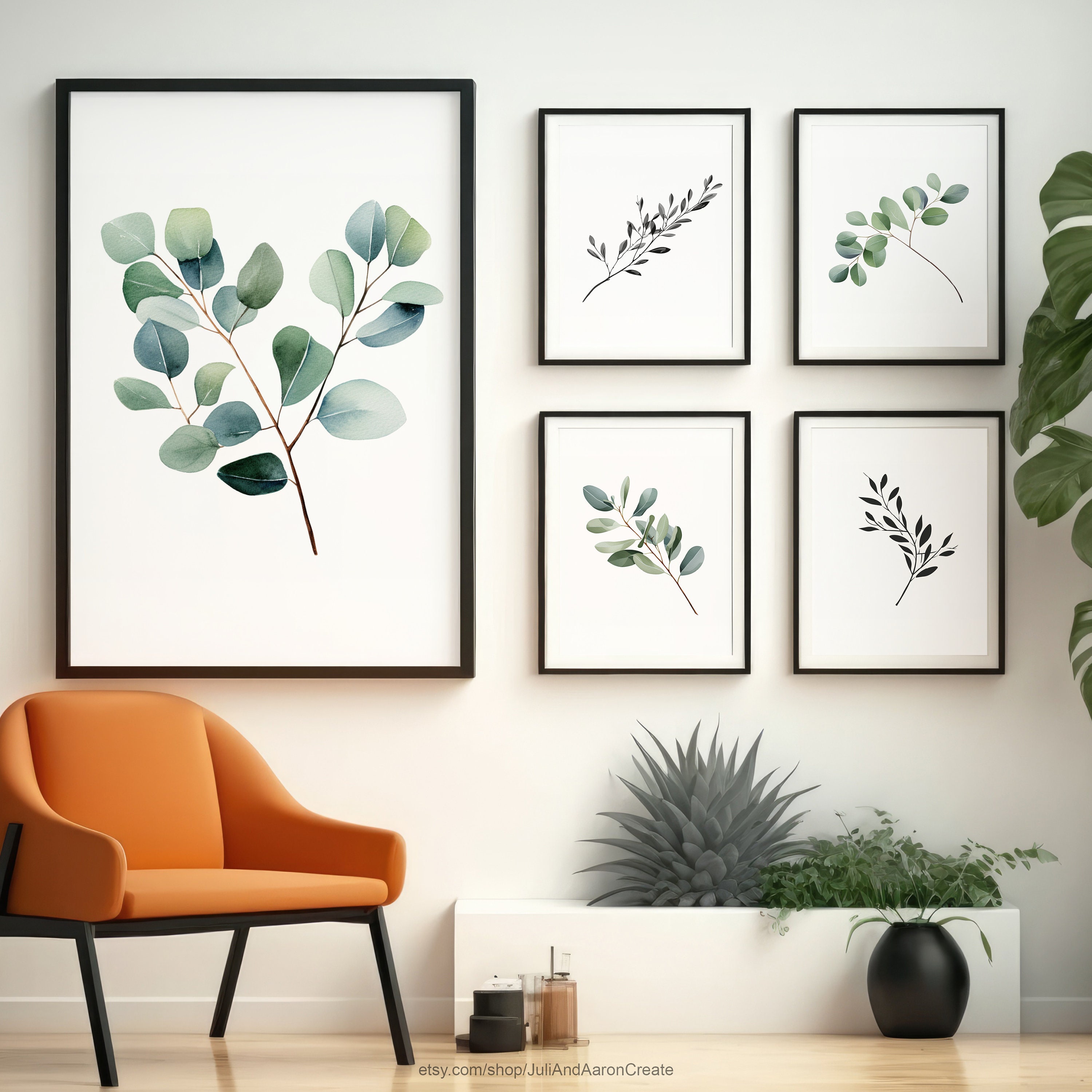 Eucalyptus SVG & PNG | 1x1 | Instant Digital Download - Etsy