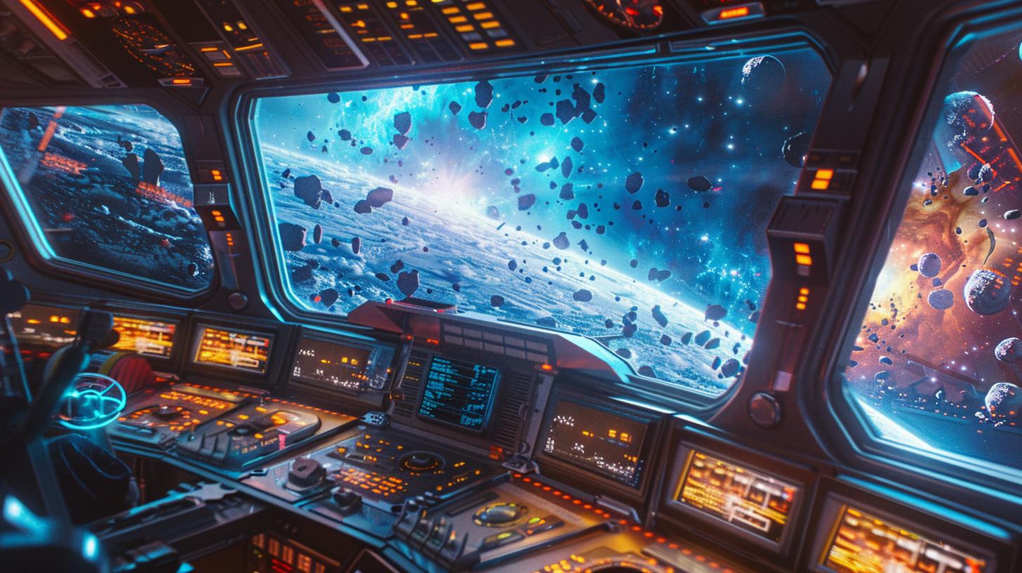 Space Station Deck Professional Virtual Background Bundle Work From ...