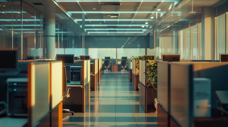 Spacious Office Environment Professional Virtual Background Bundle ...