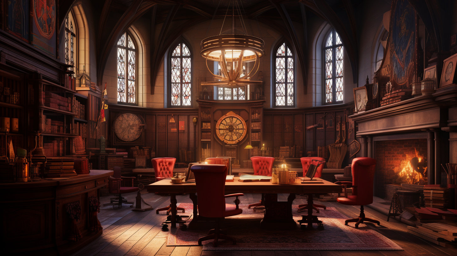 Wizard Common Room Virtual Background Bundle Work From Home Png 16X9 ...