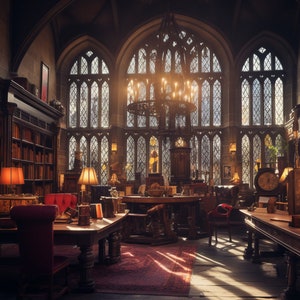 Wizard Common Room Virtual Background Bundle | Work From Home | Png ...