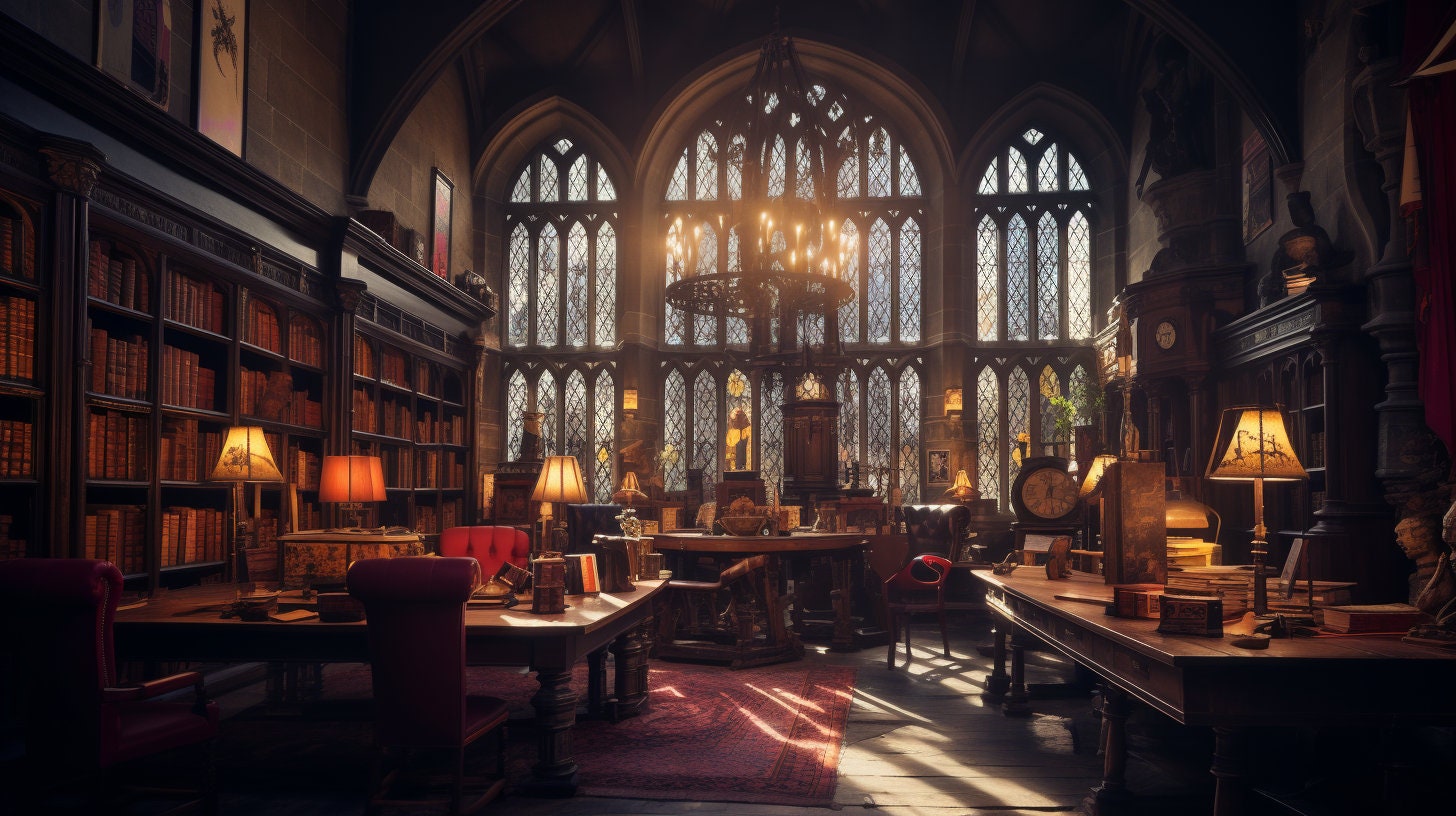 Wizard Common Room Virtual Background Bundle | Work From Home | Png ...