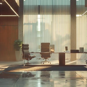 Spacious Office Environment Professional Virtual Background Bundle ...