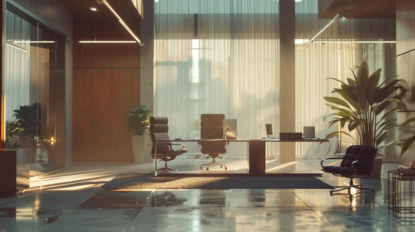 Spacious Office Environment Professional Virtual Background Bundle Work ...