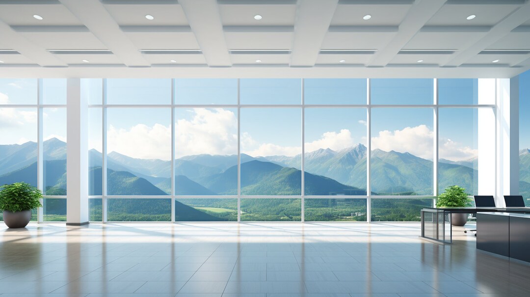 Spacious Luxury Office Mountain View Professional Virtual Background ...