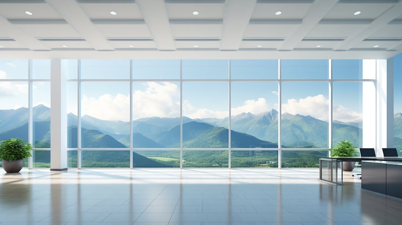 Spacious Luxury Office Mountain View Professional Virtual Background ...