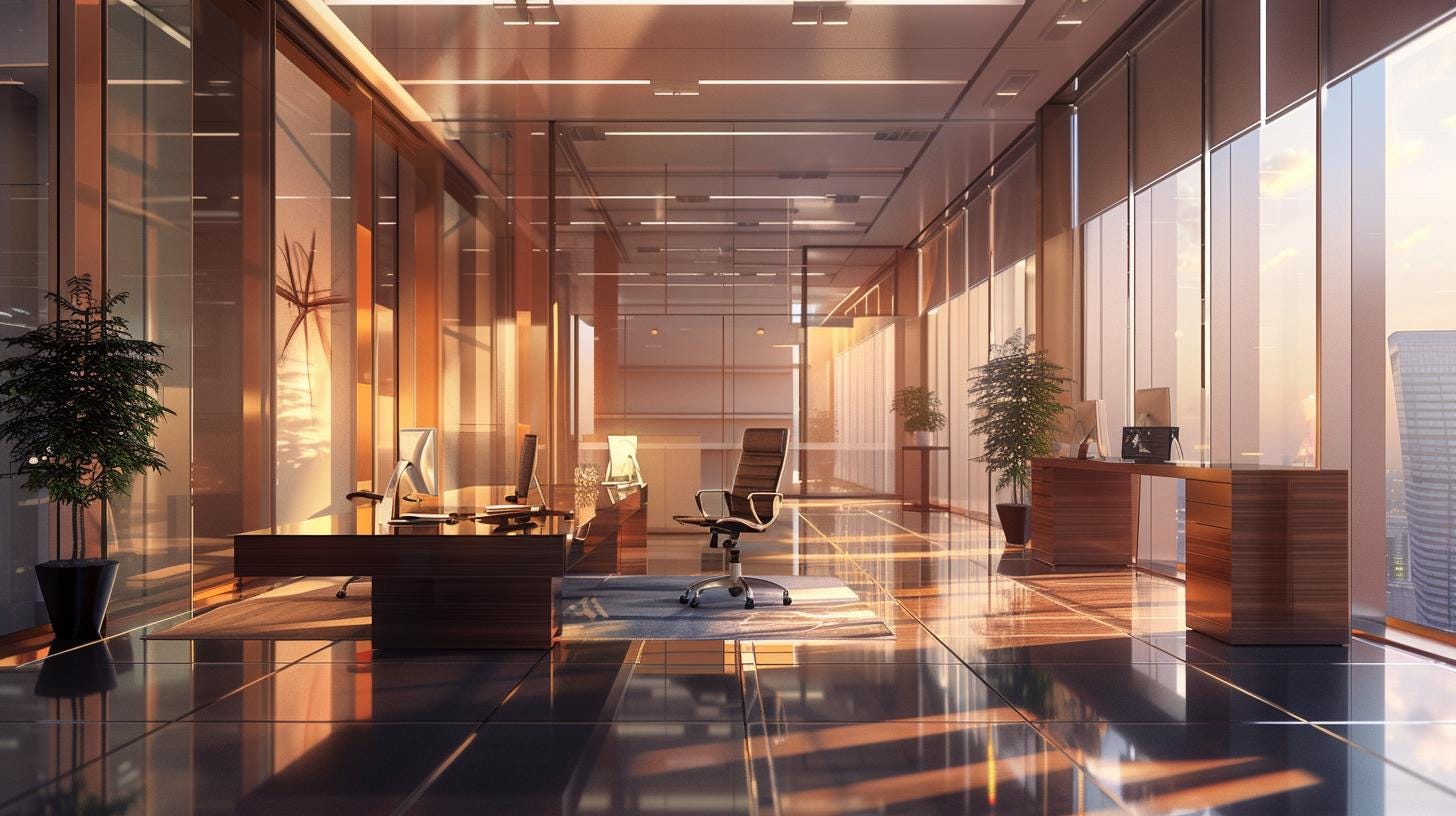 Spacious Office Environment Professional Virtual Background Bundle ...