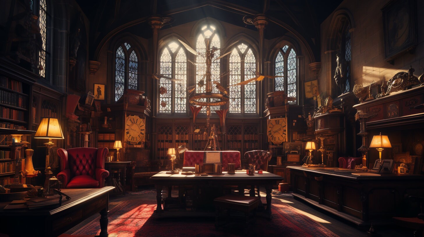 Wizard Common Room Virtual Background Bundle | Work From Home | Png ...