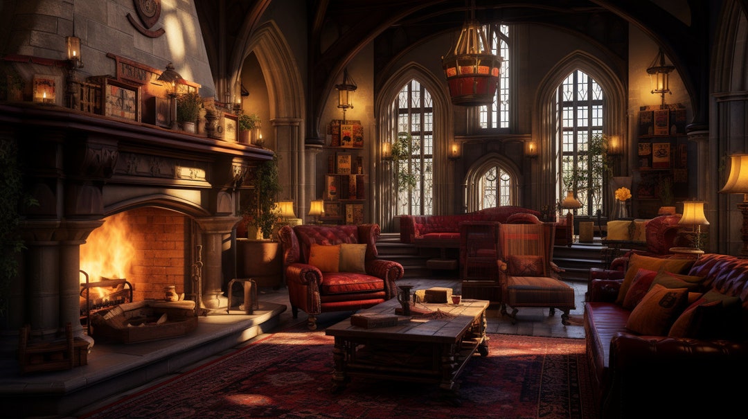 Wizard Common Room Virtual Background Bundle | Work From Home | Png ...