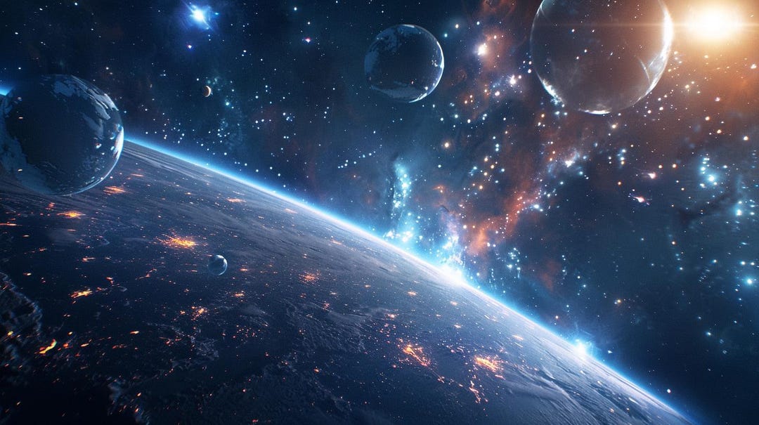 Space Galaxy Professional Virtual Background Bundle | Work From Home ...