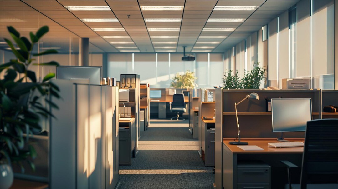 Spacious Office Environment Professional Virtual Background Bundle ...