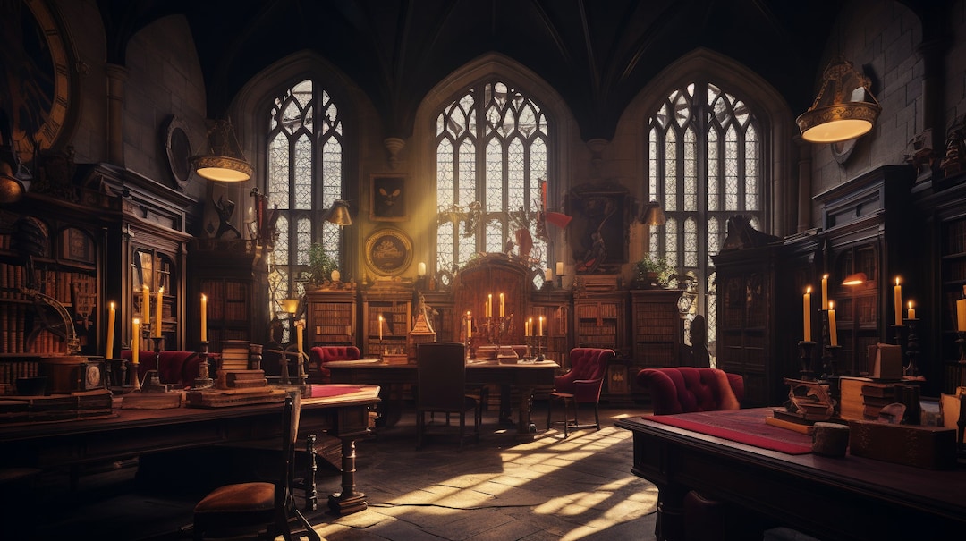 Wizard Common Room Virtual Background Bundle | Work From Home | Png ...