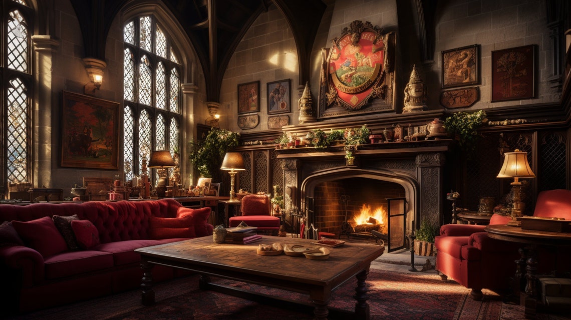 Wizard Common Room Virtual Background Bundle | Work From Home | Png ...