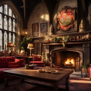 Wizard Common Room Virtual Background Bundle | Work From Home | Png ...