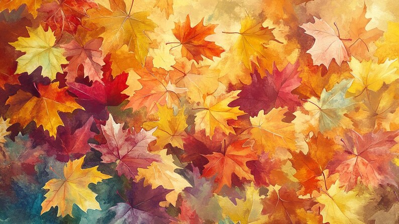 Autumn Thanksgiving Virtual Background Bundle | Work From Home Pngs ...