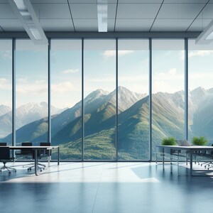 Spacious Luxury Office Mountain View Professional Virtual Background ...
