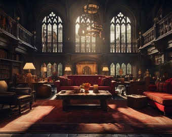 Wizard Common Room Virtual Background Bundle Work From Home Png 16X9 ...