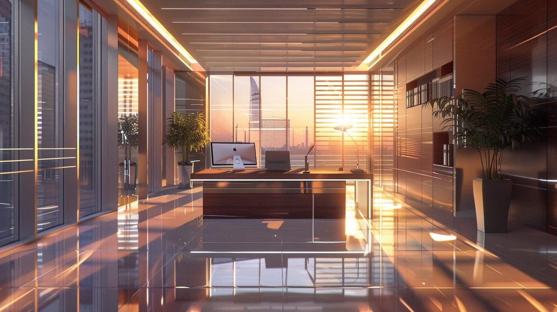 Spacious Office Environment Professional Virtual Background Bundle ...