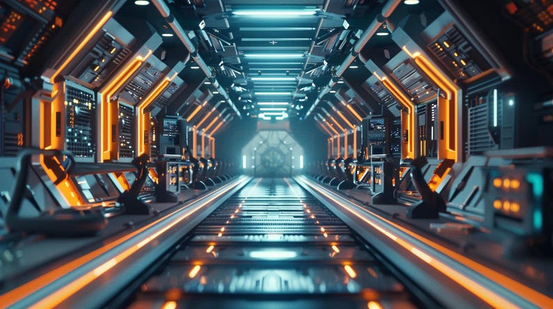Space Station Deck Professional Virtual Background Bundle | Work From ...