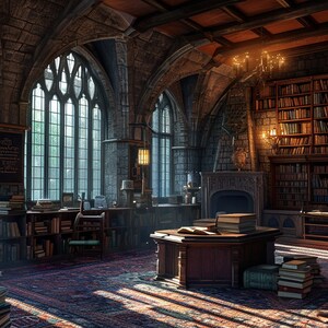 Wizard Common Room Virtual Background Bundle | Work From Home | Png ...
