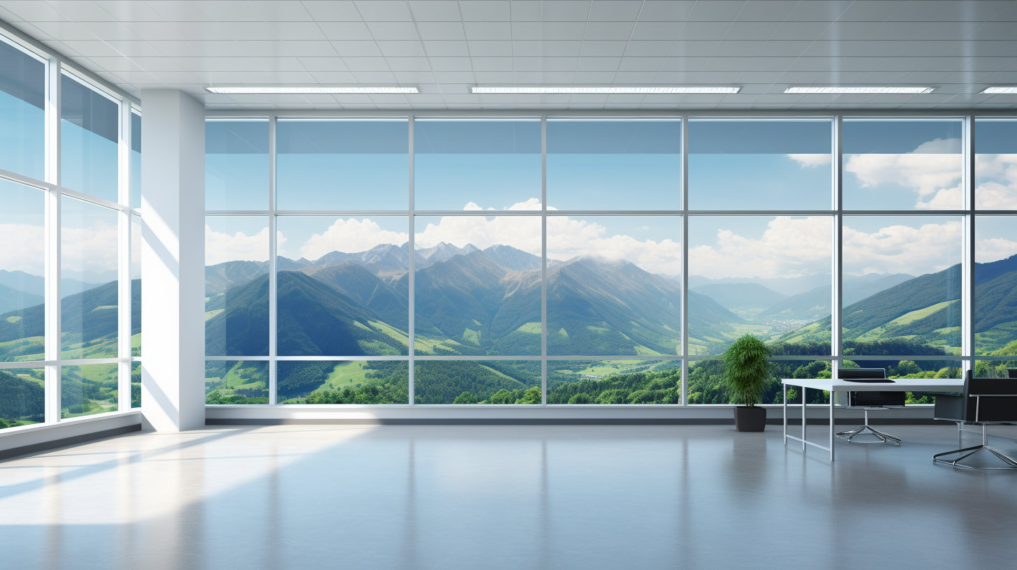 Spacious Luxury Office Mountain View Professional Virtual Background ...