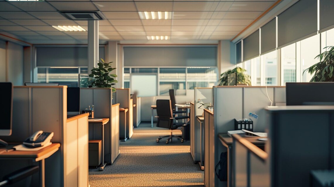 Spacious Office Environment Professional Virtual Background Bundle ...