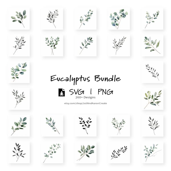 Eucalyptus Svg - Etsy Australia