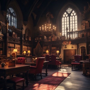 Wizard Common Room Virtual Background Bundle | Work From Home | Png ...