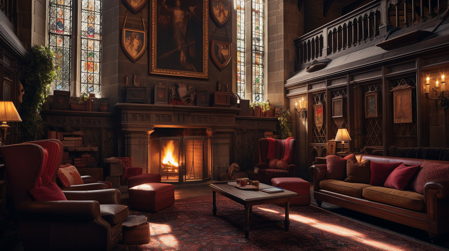 Wizard Common Room Virtual Background Bundle Work From Home Png 16X9 ...