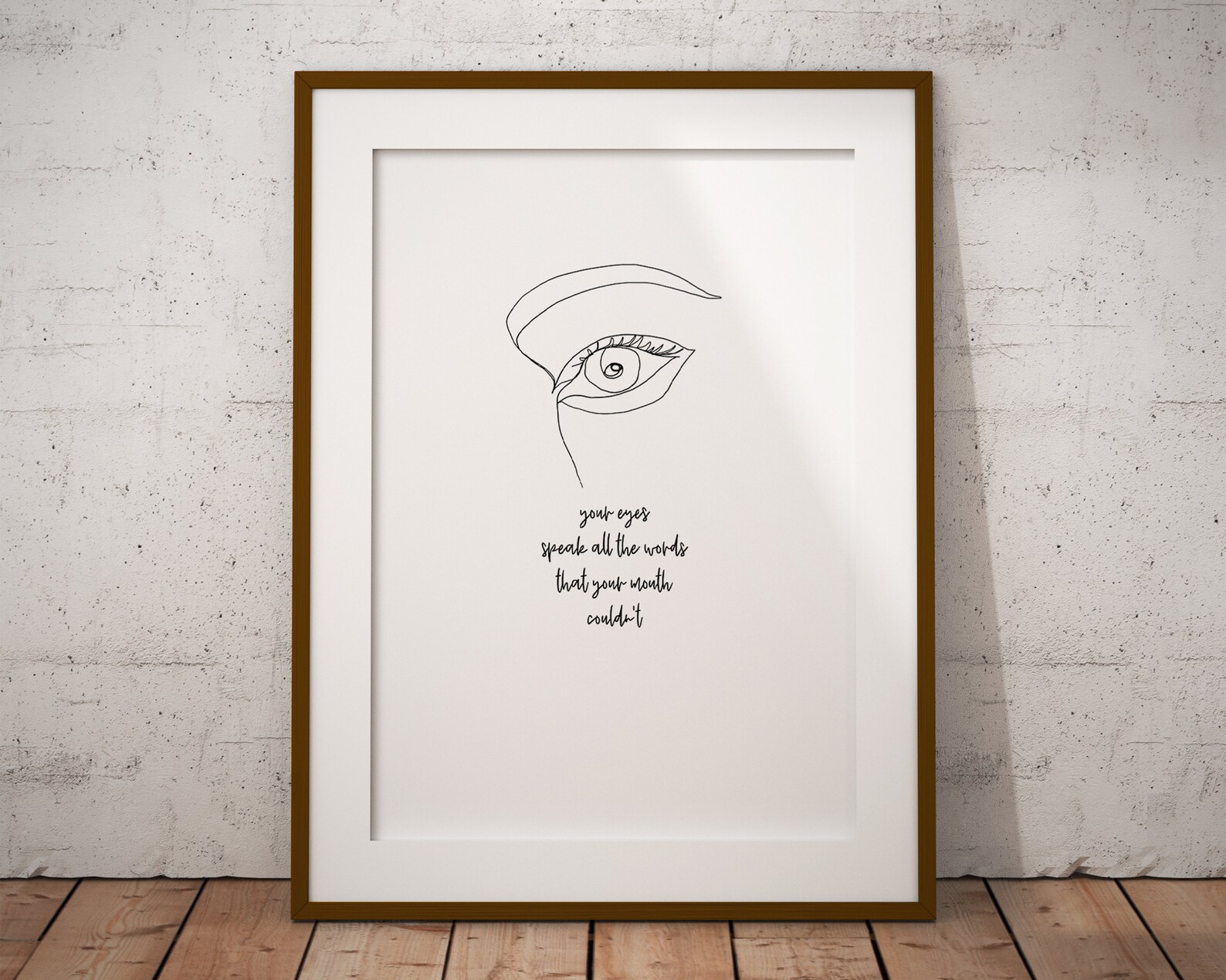 Line Art Eye Print, One Line Drawing Posters, Large Eye Wall Art ...