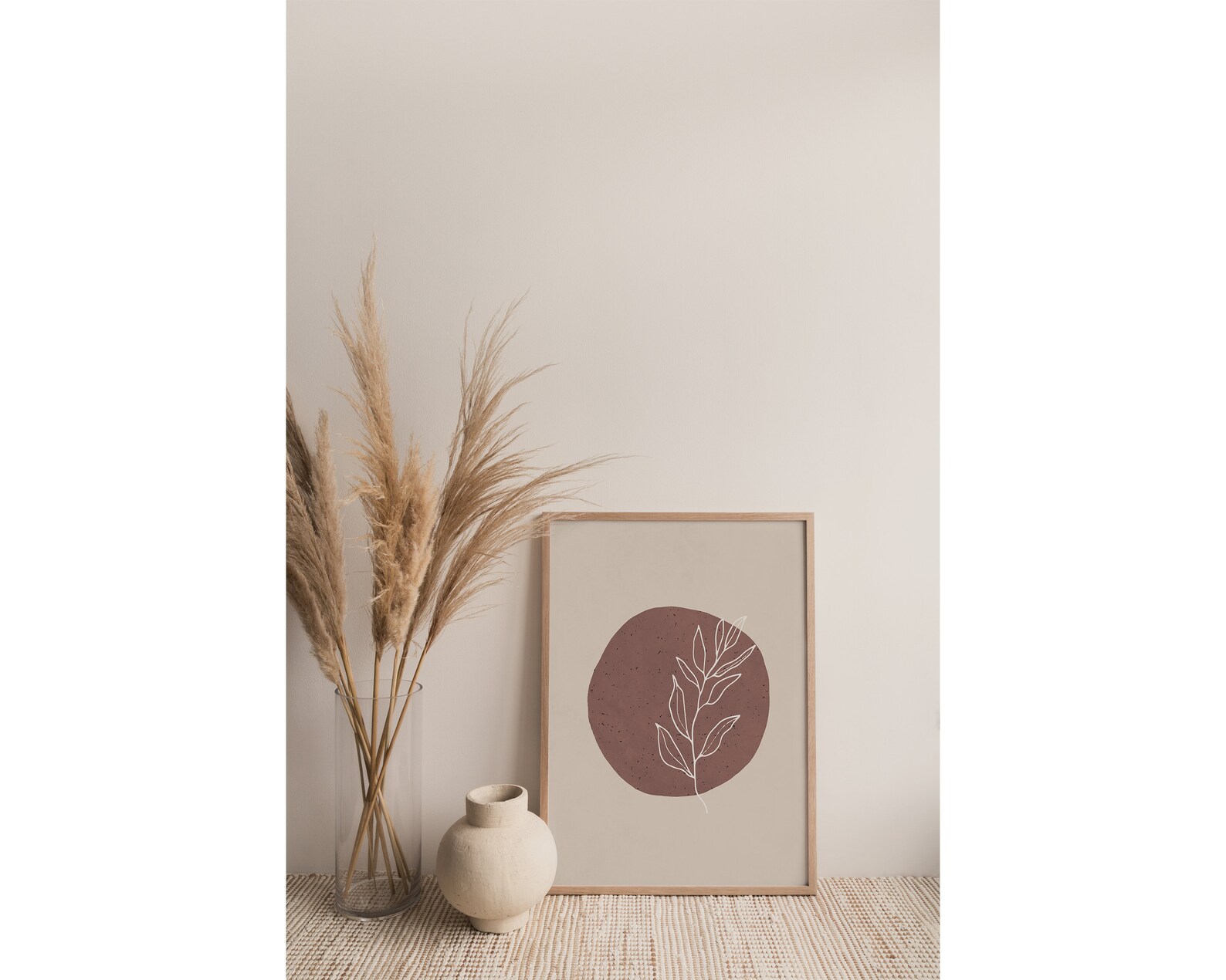 Leaf Line Art, Botanical Leaf Wall Art, Abstract Leaf Print, Botanical ...